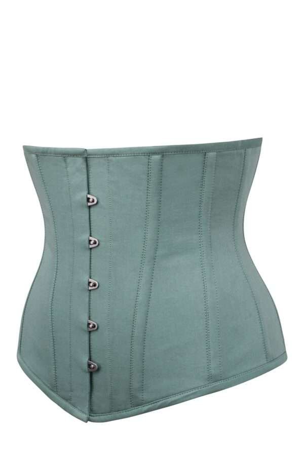 Half corset sage green longline underbust - women corset