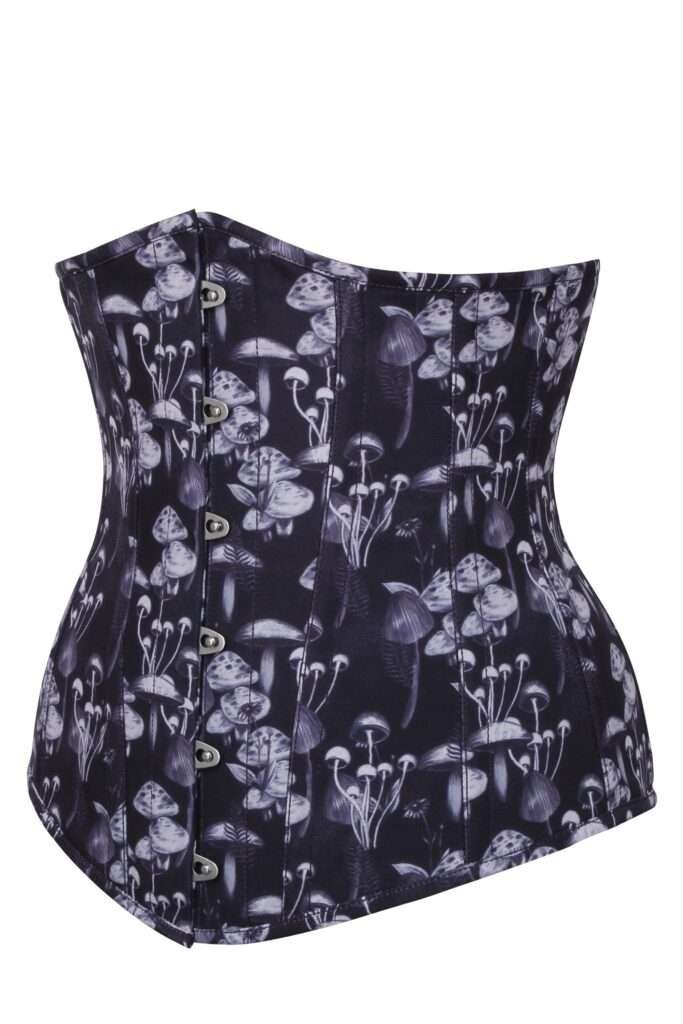 Half wild mushroom longline corset - women corset
